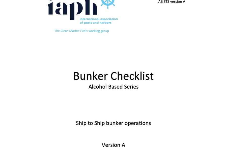 IAPH publishes series of methanol bunkering safety checklists ...