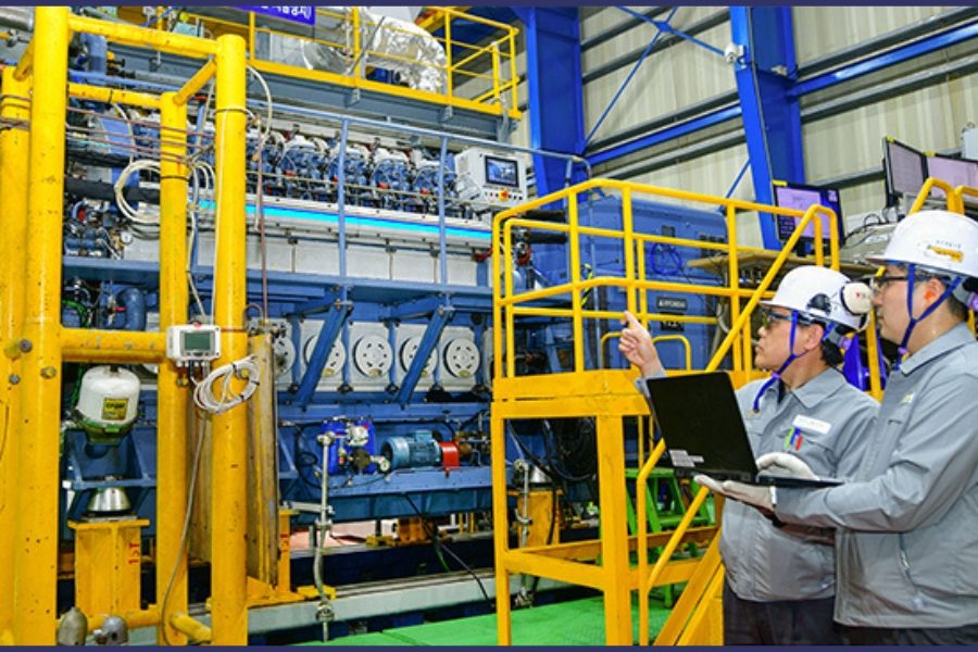Hyundai Heavy Industries Group develops Korea’s first LNG/hydrogen hybrid engine. | Manifold Times