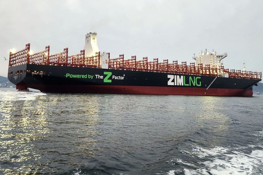 ZIM holds naming ceremony for first of ten 15,000 TEU LNG-fuelled ...
