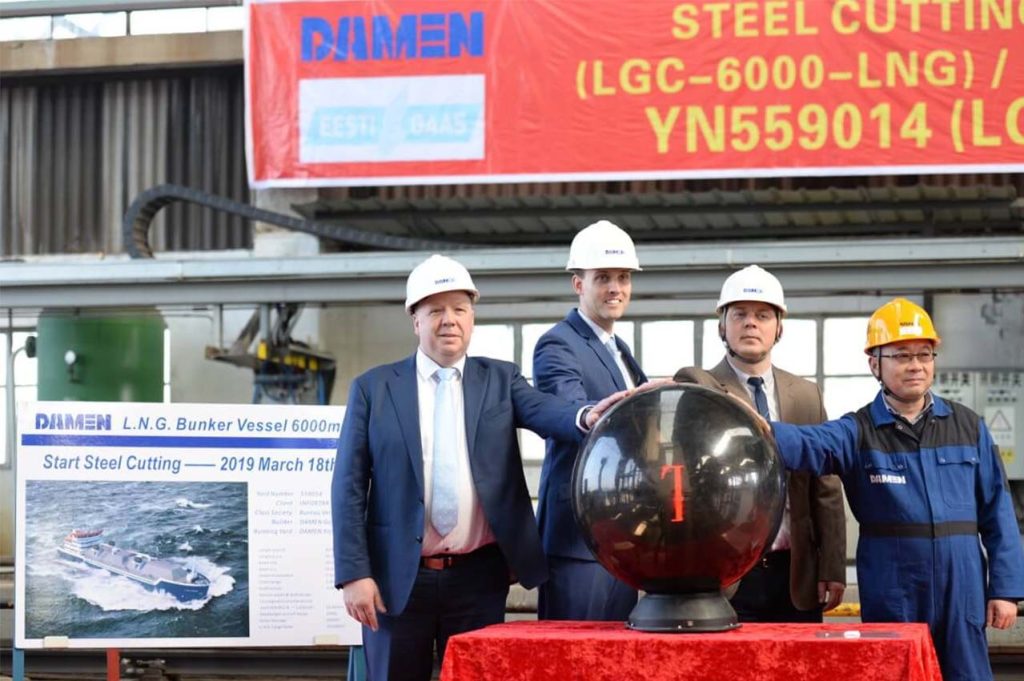 Damen Yichang Shipyard starts construction of LNG bunker tanker | Manifold Times