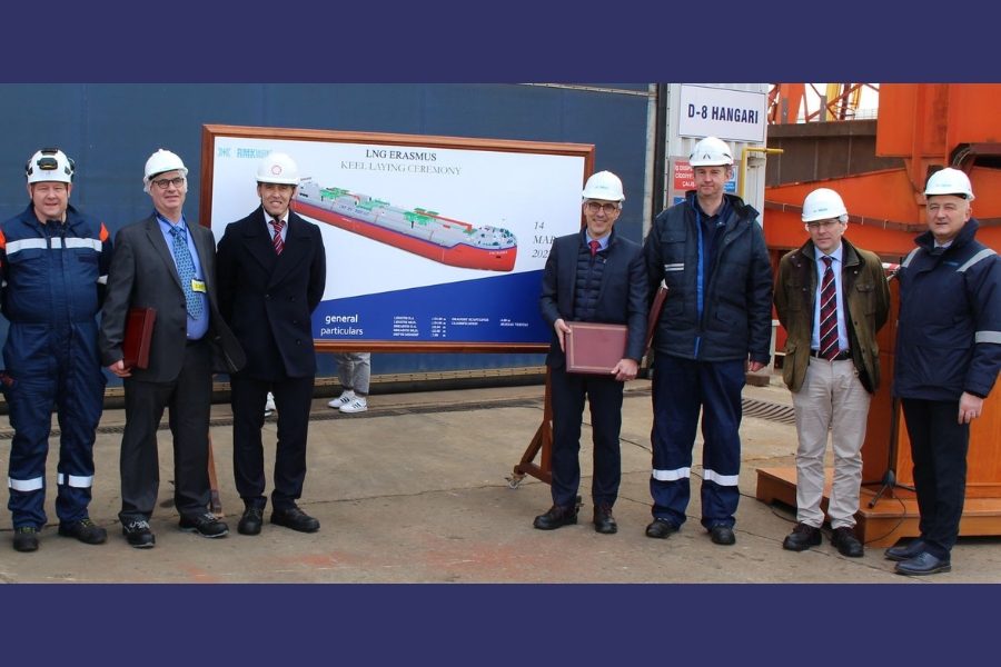 RMK Shipyard lays keel for Shell-chartered inland waterway LNG bunker ...