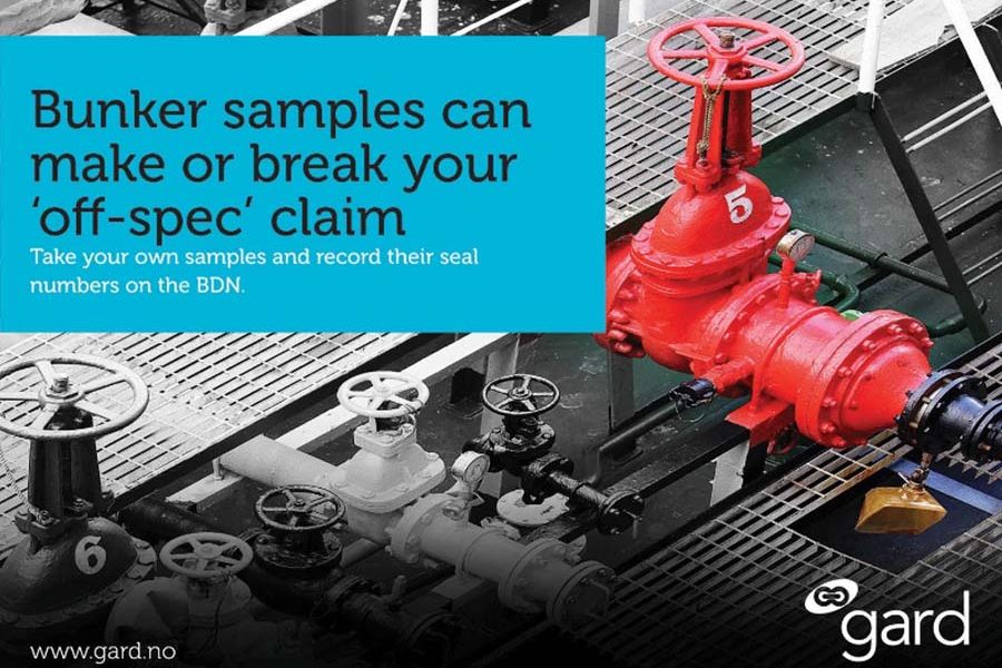 Take your own bunker samples - they are a vital piece of evidence ...