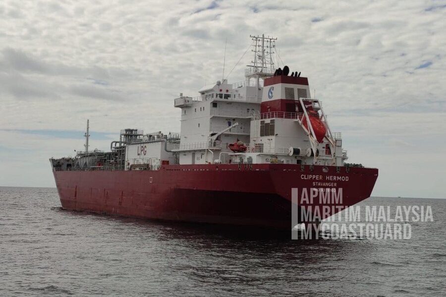 MMEA arrests Norwegian LPG tanker “Clipper Hermod” at Sekinchan ...