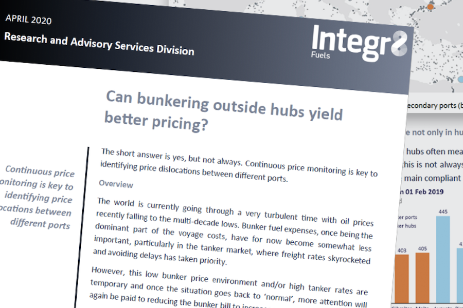 Integr8 Fuels: Can bunkering outside hubs yield better pricing ...
