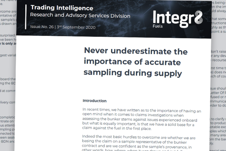 Integr8 Fuels: Never underestimate the importance of accurate sampling ...