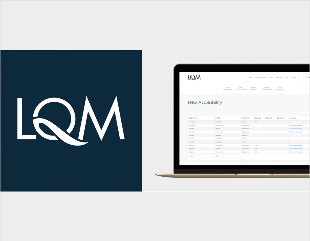 LQM introduces alternative bunker fuel database to help customers gain ...
