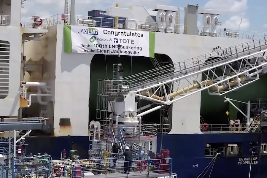 TOTE Maritime celebrates centenary LNG bunkering on Marlin Class ...