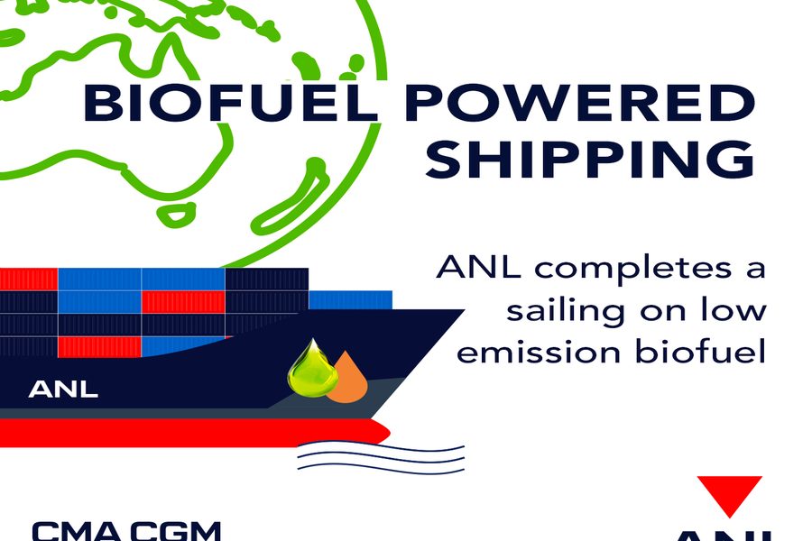 ANL containerised vessel completes first B20 biofuel blend-powered ...